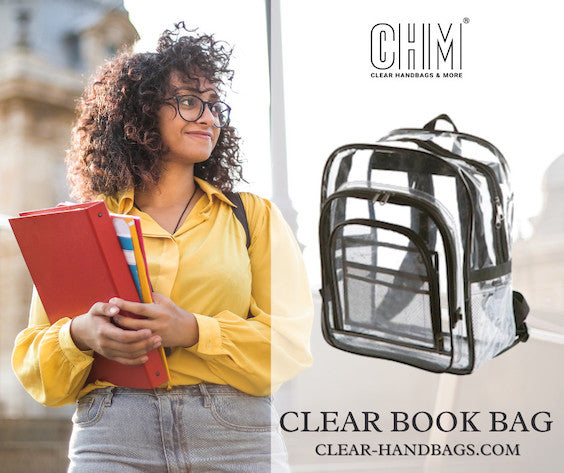 Clear Book Bag – Clear-Handbags.com
